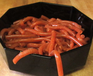 Savory Halloween Worms - Inhabited Kitchen