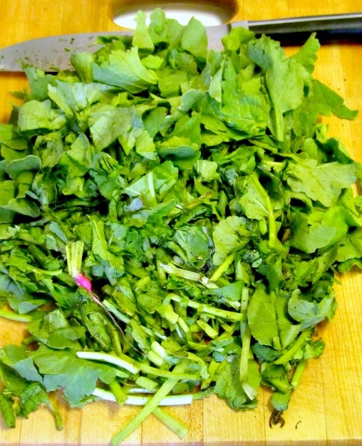 Radish Greens - Inhabited Kitchen
