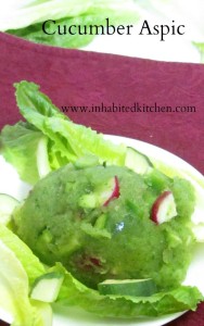 Cucumber Aspic - Inhabited Kitchen