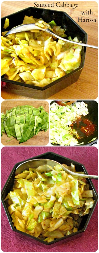 Simple Sauteed Cabbage with Harissa - Inhabited Kitchen