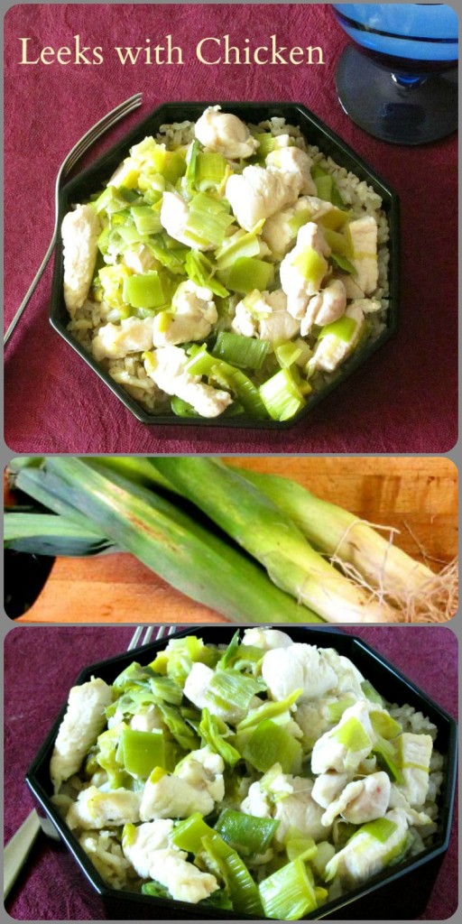 Leeks with Chicken - Inhabited Kitchen